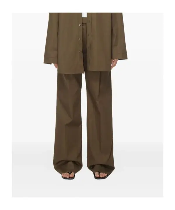 Carven Pleated Front Cotton Trousers