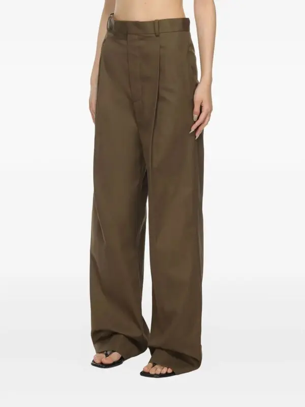 Carven Pleated Front Cotton Trousers