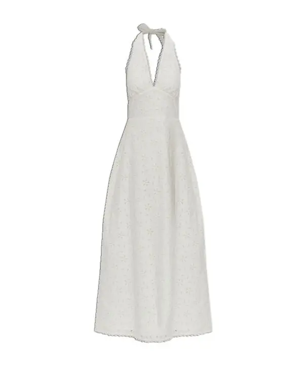 Posse Tie-waist Dress - Vintagewhite