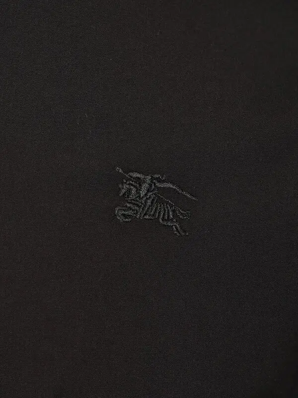 Burberry Logo Embroidered Buttoned Shirt
