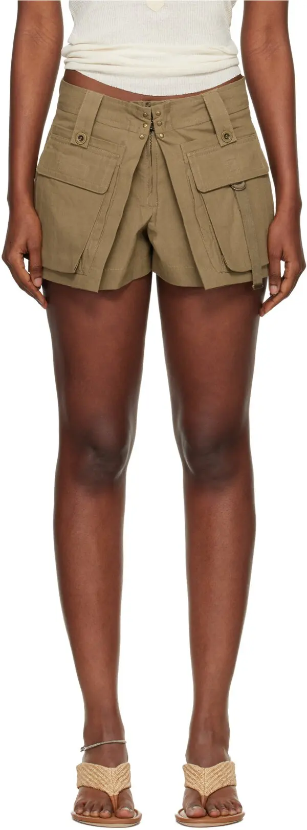 Isabel Marant Étoile Barta Cargo Skort - Khaki