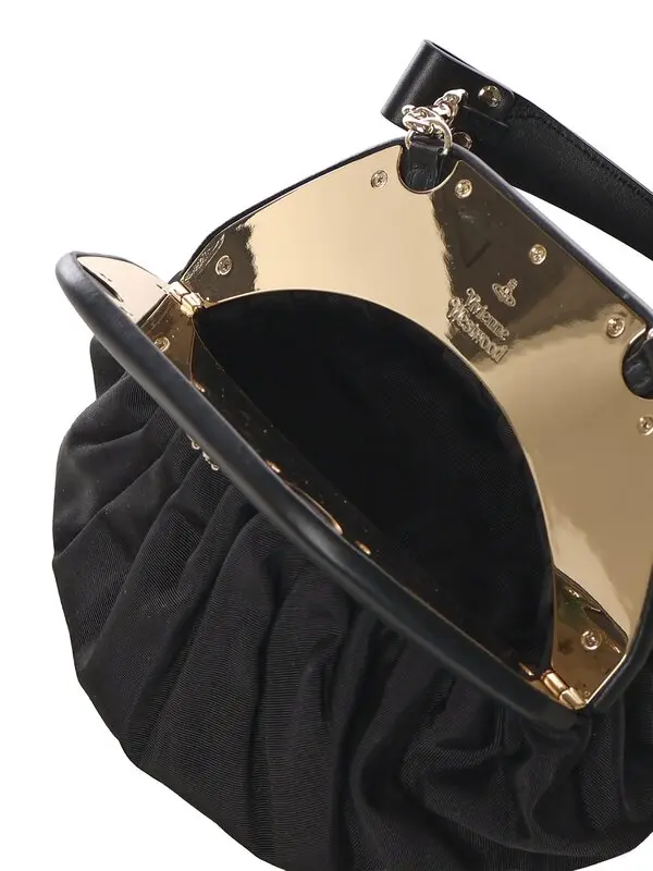 VIVIENNE WESTWOOD Orb Plaque Clutch Bag - Black