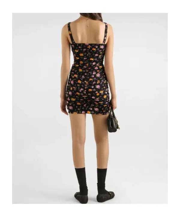 Dolce & Gabbana Floral Print Ruched Dress - Multi-colored