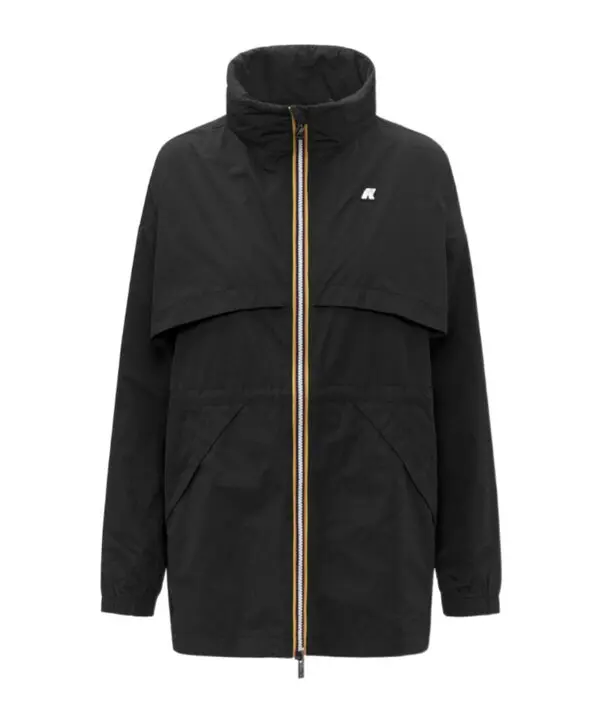K-WAY Zip Up Flap Pocket Jacket - Black