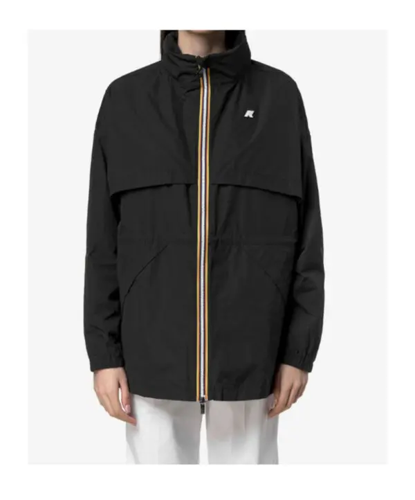 K-WAY Zip Up Flap Pocket Jacket - Black
