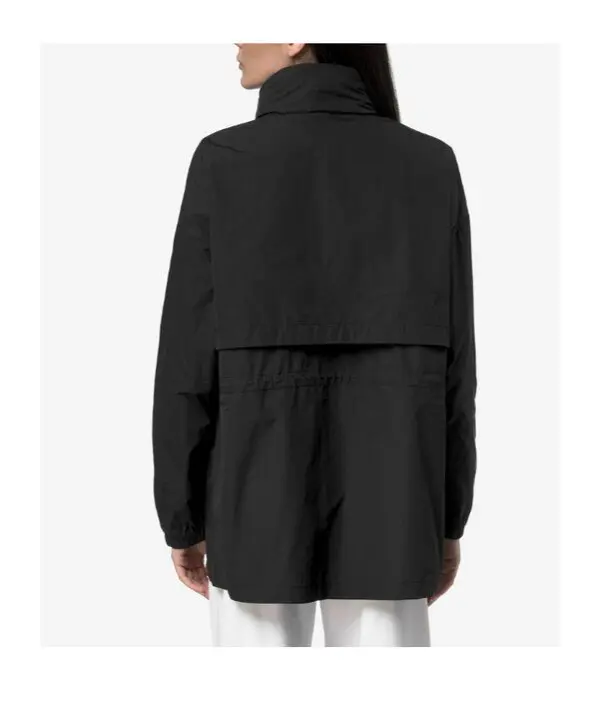 K-WAY Zip Up Flap Pocket Jacket - Black
