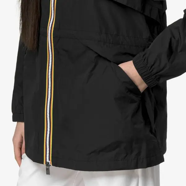 K-WAY Zip Up Flap Pocket Jacket - Black