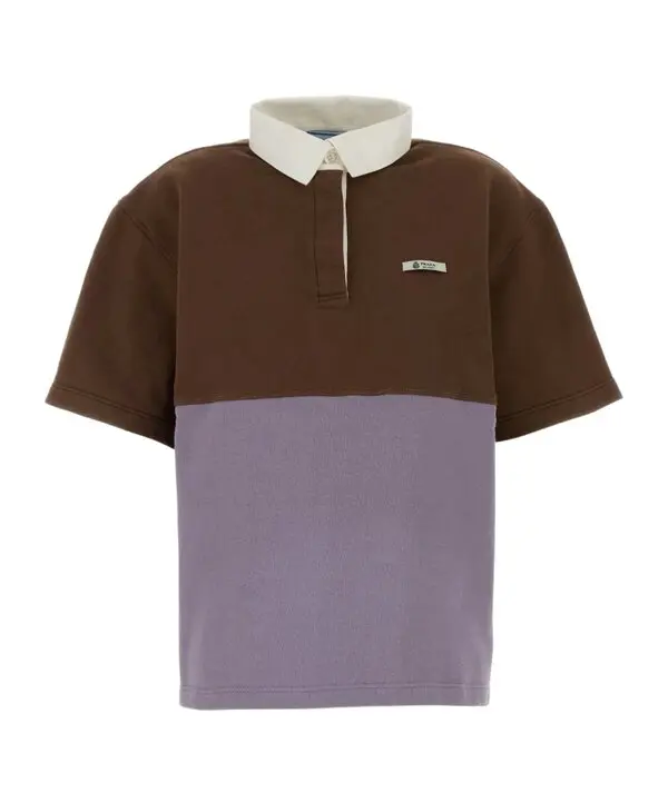 Prada Two-toned Short Sleeved Polo Shirt