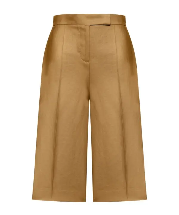 Max Mara Pleated Bermuda Shorts - Sand