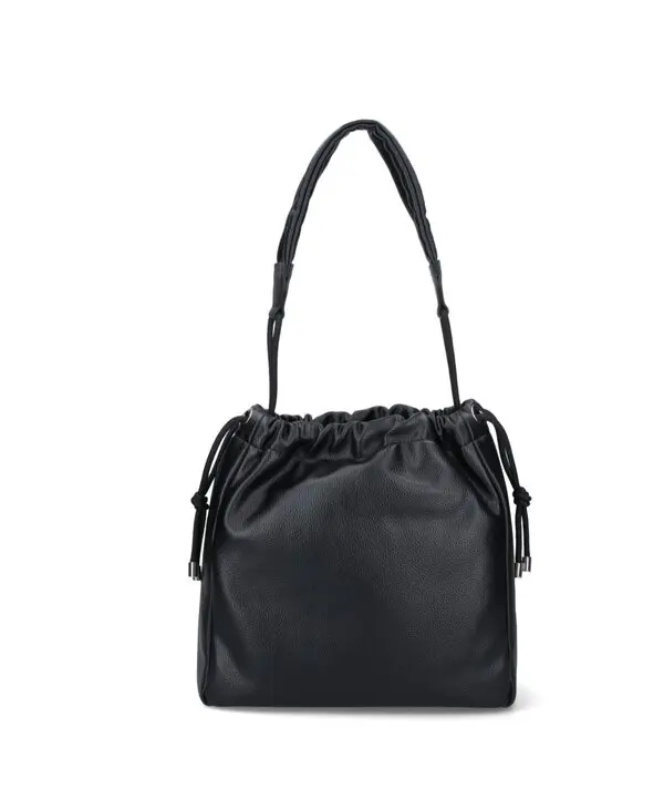 VIVIENNE WESTWOOD Orb Plaque Drawstring Tote Bag - Black