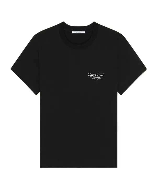 Givenchy Logo Printed Crewneck T-shirt - Black