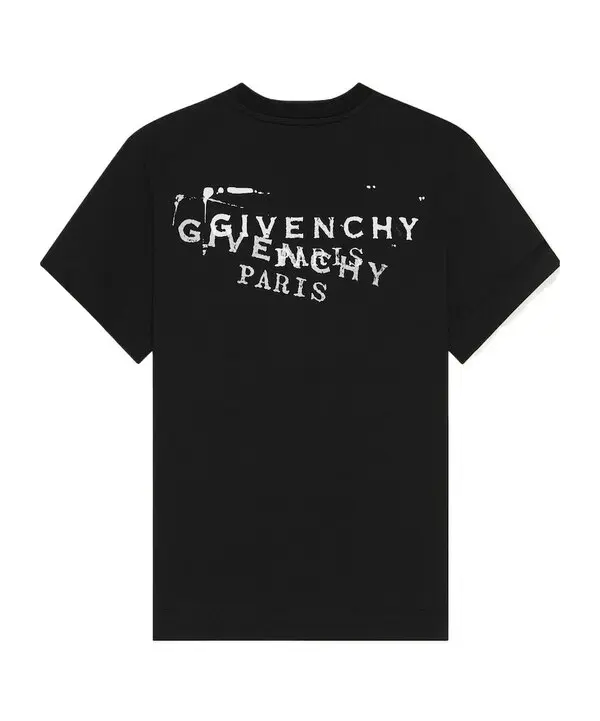 Givenchy Logo Printed Crewneck T-shirt - Black