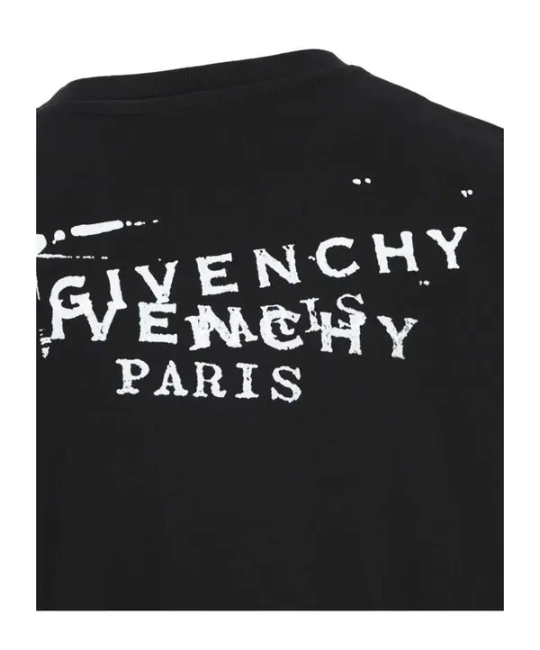 Givenchy Logo Printed Crewneck T-shirt - Black