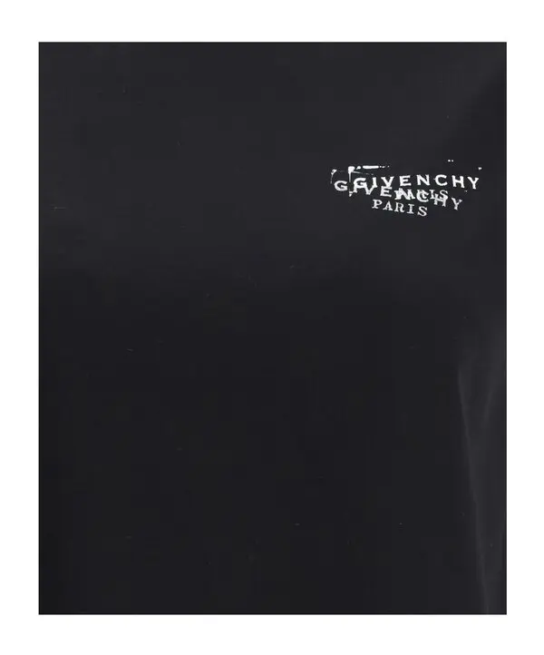 Givenchy Logo Printed Crewneck T-shirt - Black