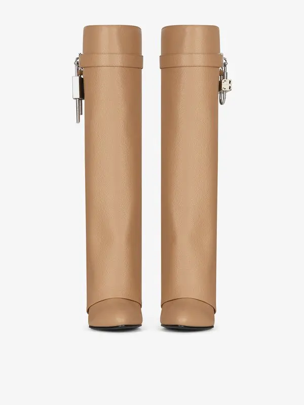 Givenchy Shark Lock Boots - Light Brown
