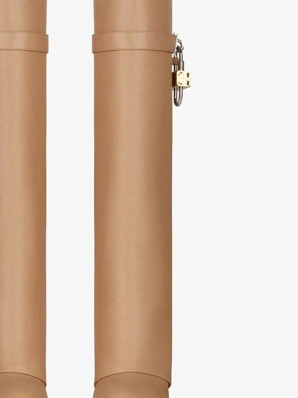 Givenchy Shark Lock Boots - Light Brown