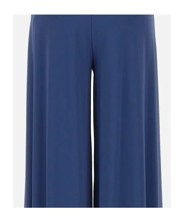 KAOS Wide-leg Fluid Pants - Blue