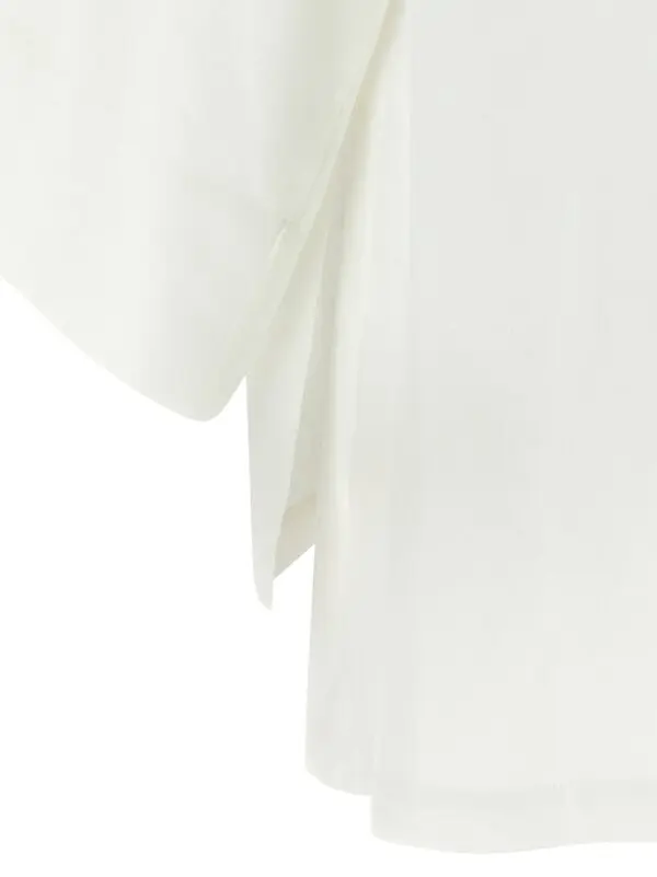 THE ROW Wide Sleeved Linen Blouse - White