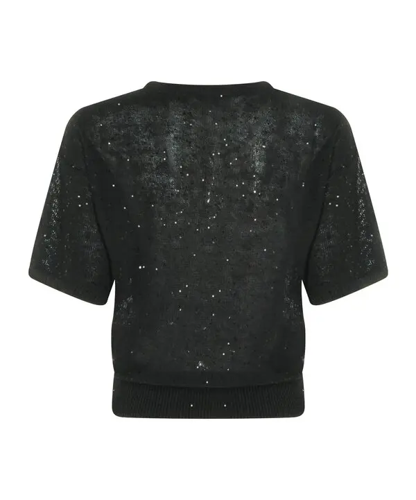Antonelli Firenze Sequin Knit Sweater - Black
