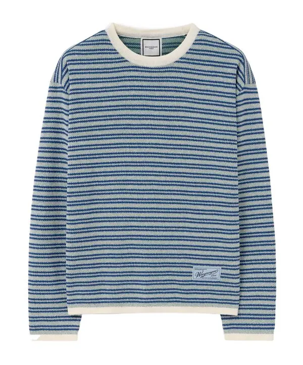 WOOYOUNGMI Striped Knit Sweater - Gray