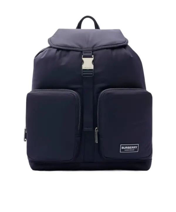 Burberry Medium Nylon Backpack - Navy