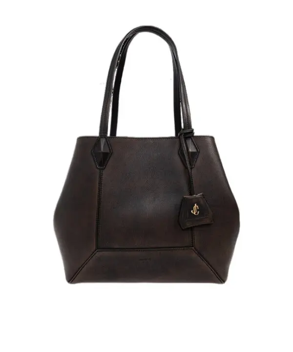 JIMMY CHOO Panelled Top Handle Bag - Black