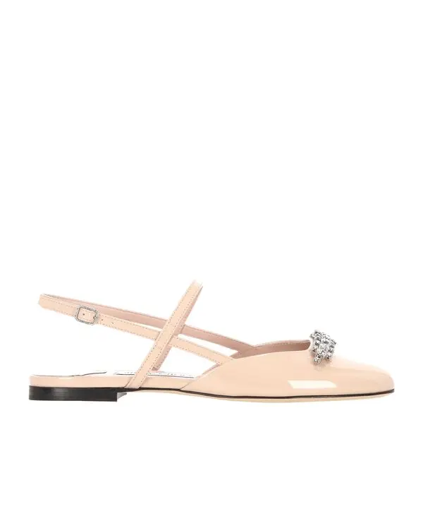 JIMMY CHOO Belinda Crystal Embellished Slingback Flats - Macarons