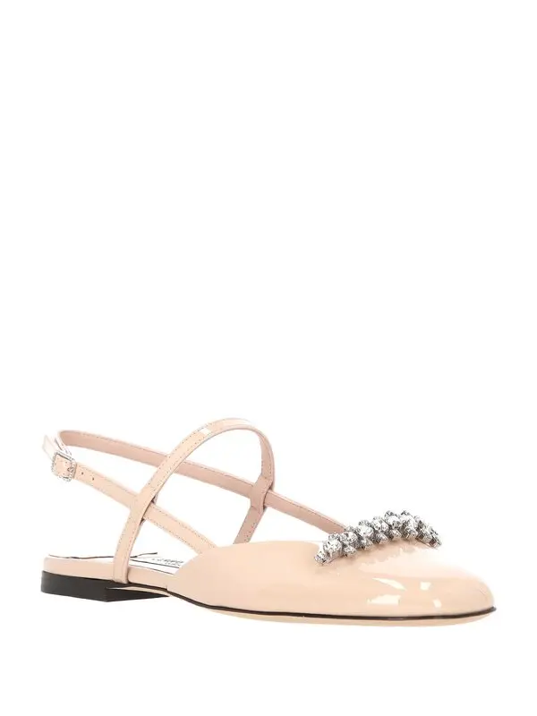 JIMMY CHOO Belinda Crystal Embellished Slingback Flats - Macarons