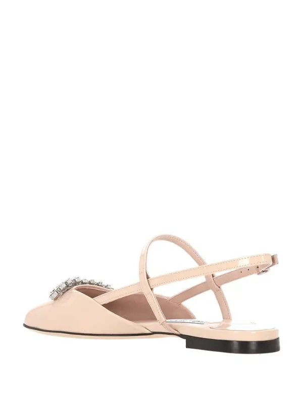 JIMMY CHOO Belinda Crystal Embellished Slingback Flats - Macarons