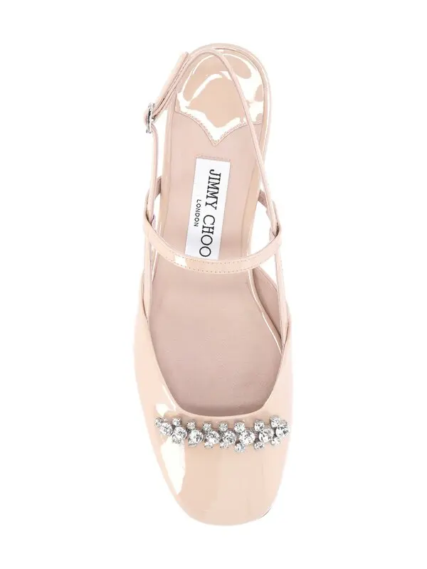 JIMMY CHOO Belinda Crystal Embellished Slingback Flats - Macarons