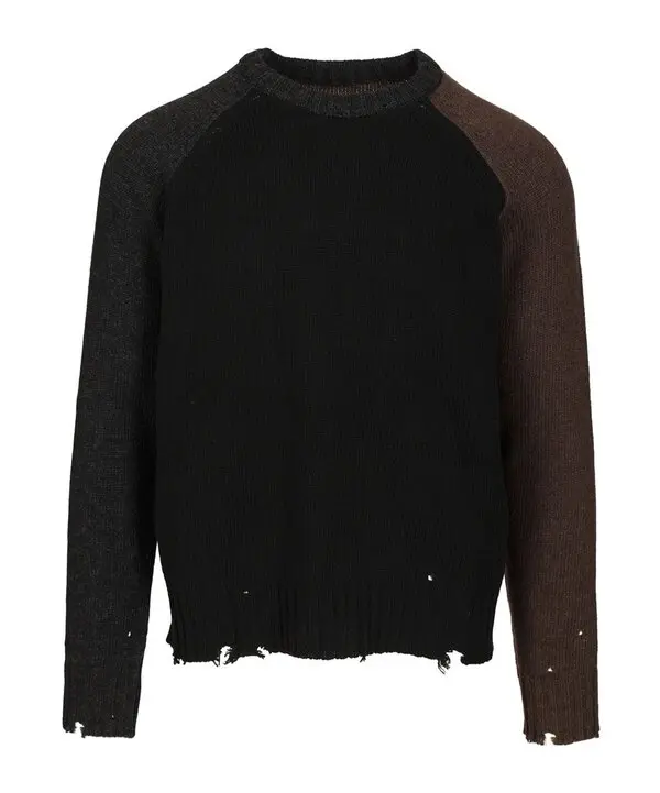 MAISON MARGIELA Distressed Knitted Jumper - Multicolor