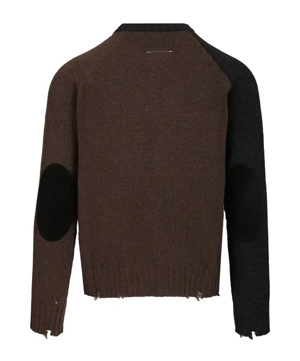 MAISON MARGIELA Distressed Knitted Jumper - Multicolor