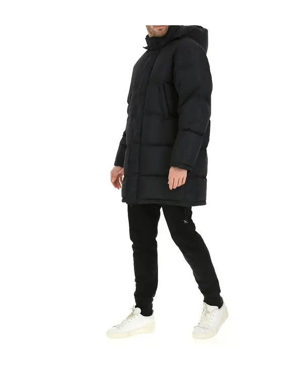Moschino Padded Down Jacket With Removable Hood And Logo Detail