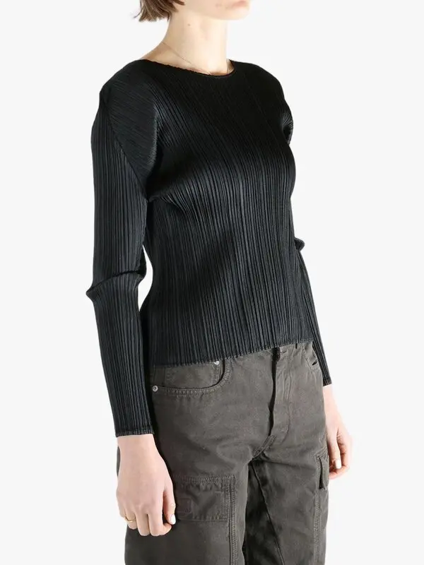 PLEATS PLEASE BY ISSEY MIYAKE Long Sleeve Pleated Top