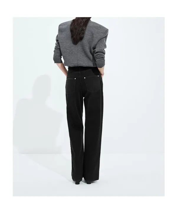 Bottega Veneta Faded Wide Leg Jeans