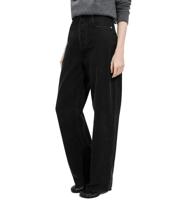Bottega Veneta Faded Wide Leg Jeans