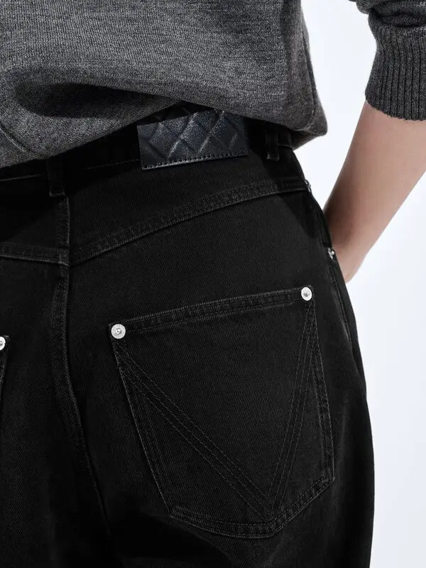 Bottega Veneta Faded Wide Leg Jeans