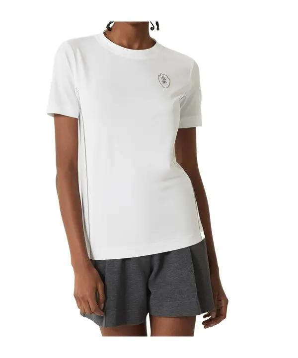 Brunello Cucinelli Logo Patch T-shirt - White