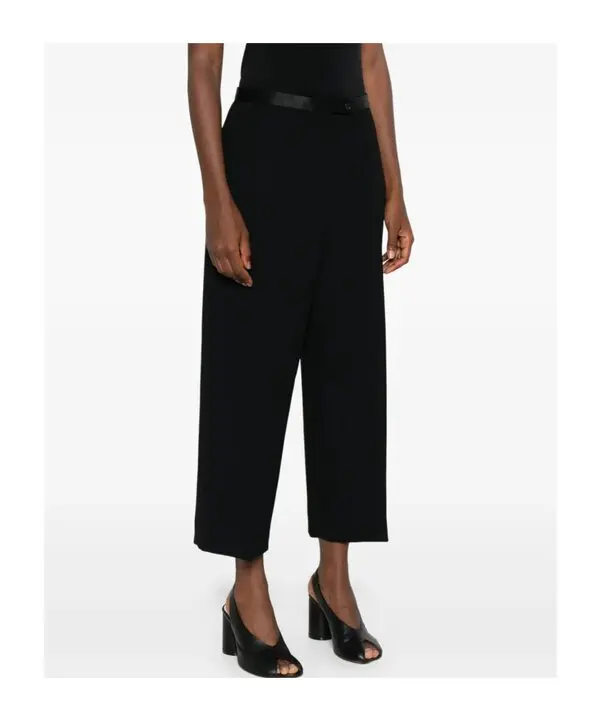 Khaite Wide-leg Cropped Trousers