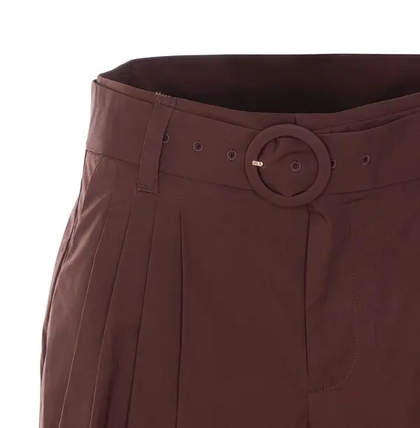 TWINSET Embroidered Belted Shorts