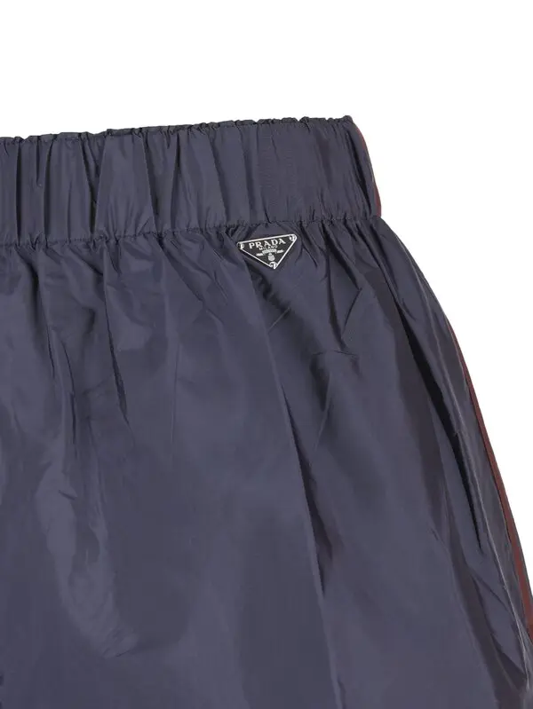 Prada Elasticated Waistband Shorts With Triangle Logo