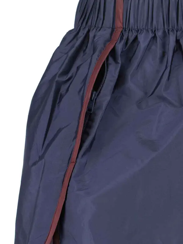 Prada Elasticated Waistband Shorts With Triangle Logo