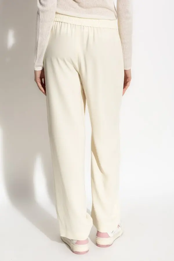 Theory Elasticated Waist Trousers - Yellow