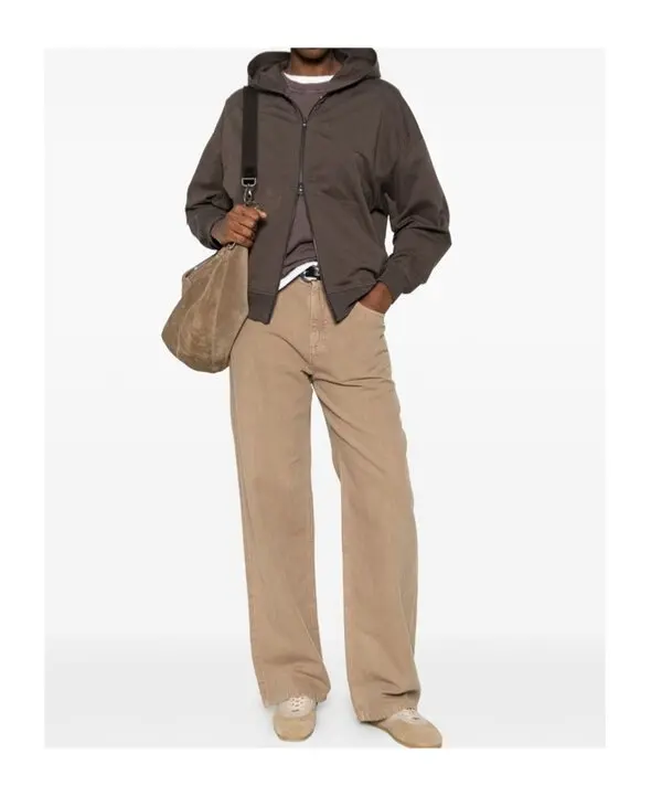 Brunello Cucinelli Monili-embellished Zip-up Hoodie - Brown