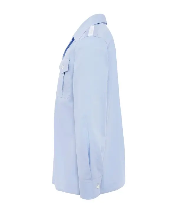 Gucci Logo Embellished Lapel Collar Shirt