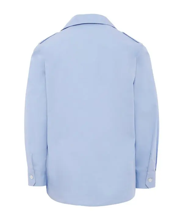Gucci Logo Embellished Lapel Collar Shirt