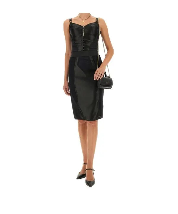 Dolce & Gabbana Lace Panel Midi Skirt