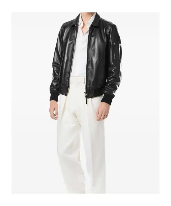 TOM FORD Leather Bomber Jacket