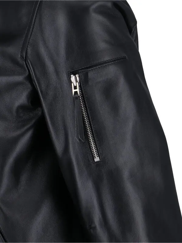TOM FORD Leather Bomber Jacket