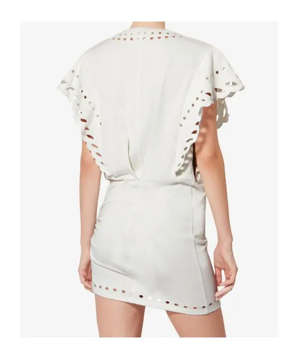 Isabel Marant Étoile Orlane Dress With Broderie Anglaise - Ecru